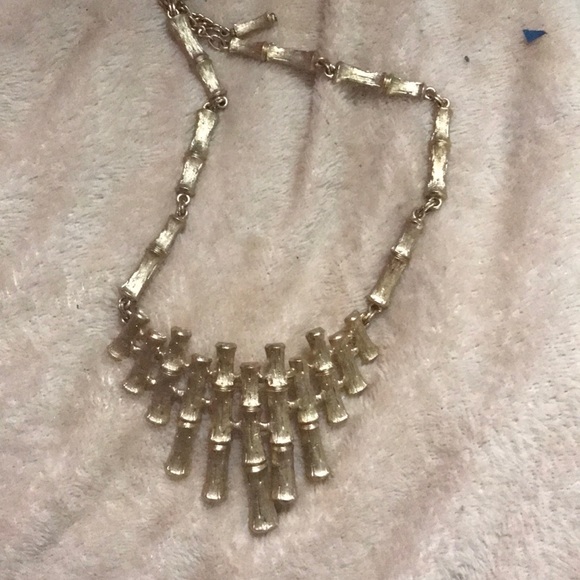 Jewelry | Vintage Napier 197 Bib Vintage Napier Gold Bamboo Choker Bib ...